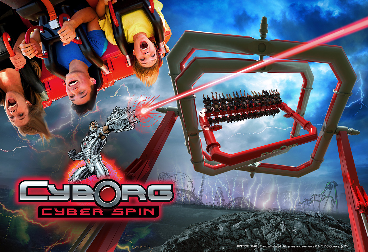 Six Flags Great Adventure Unveils CYBORG Cyber Spin for 2018 | GamingShogun