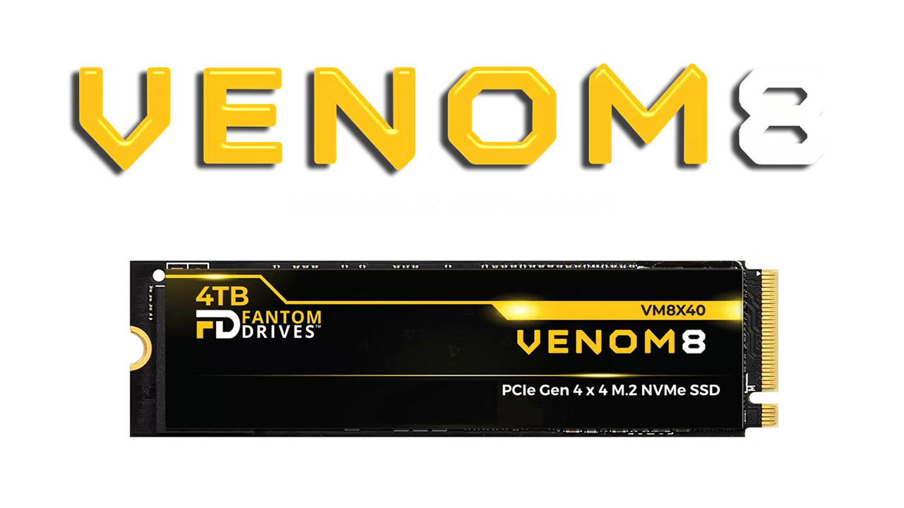Fantom Drives Unveils VENOM8 NVMe High-Performance SSDs | GamingShogun