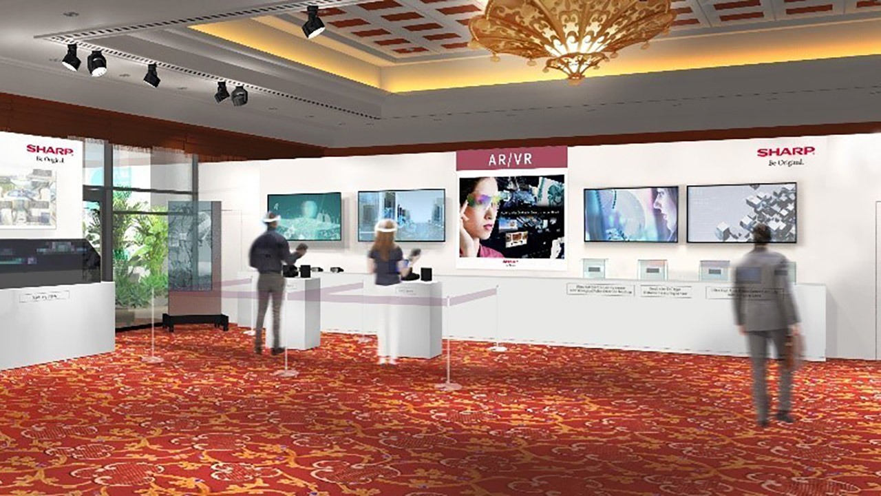 Sharp Develops Prototype Smartphone-Connectable Head-Mounted VR Display ...