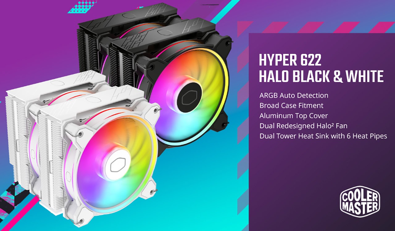 Cooler Master Unveils Hyper 622 Halo CPU Coolers | GamingShogun