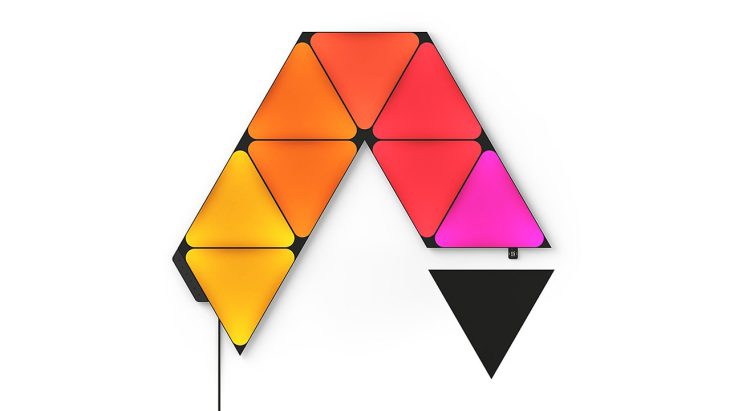 Nanoleaf 9 Panel Shapes Limited Edition Ultra Black Triangles Smarter ...